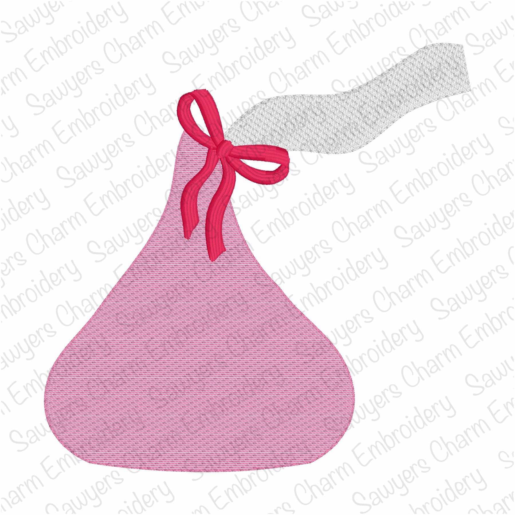 BUNDLE Chocolate kiss candy sketch stitch, machine embroidery design ...